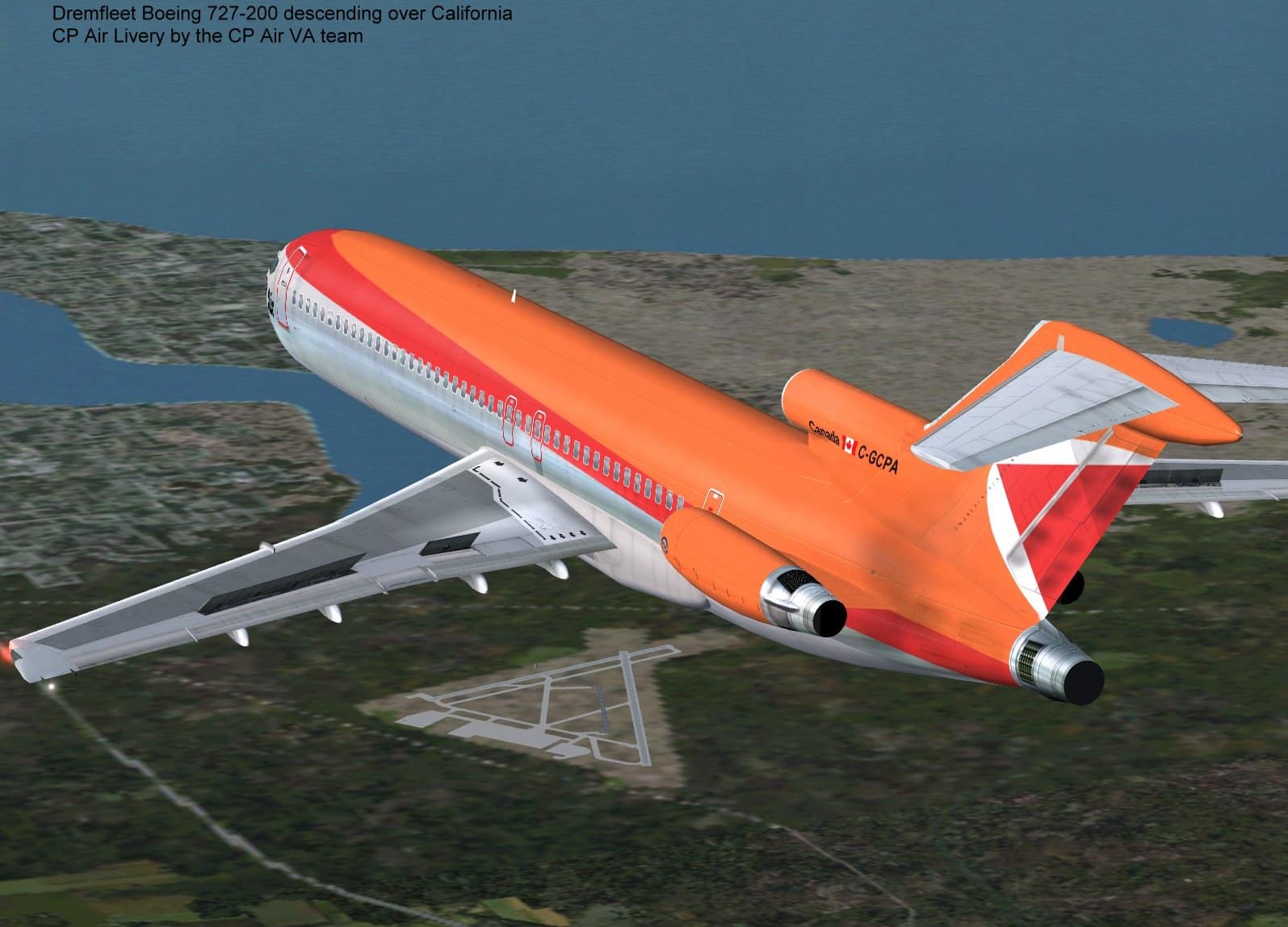 RR-CPAIR-B727 CP Air Descending – simFlight
