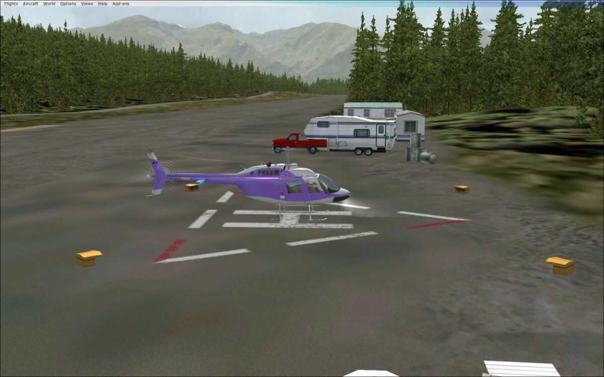 Figure 12 typical Helipad – simFlight