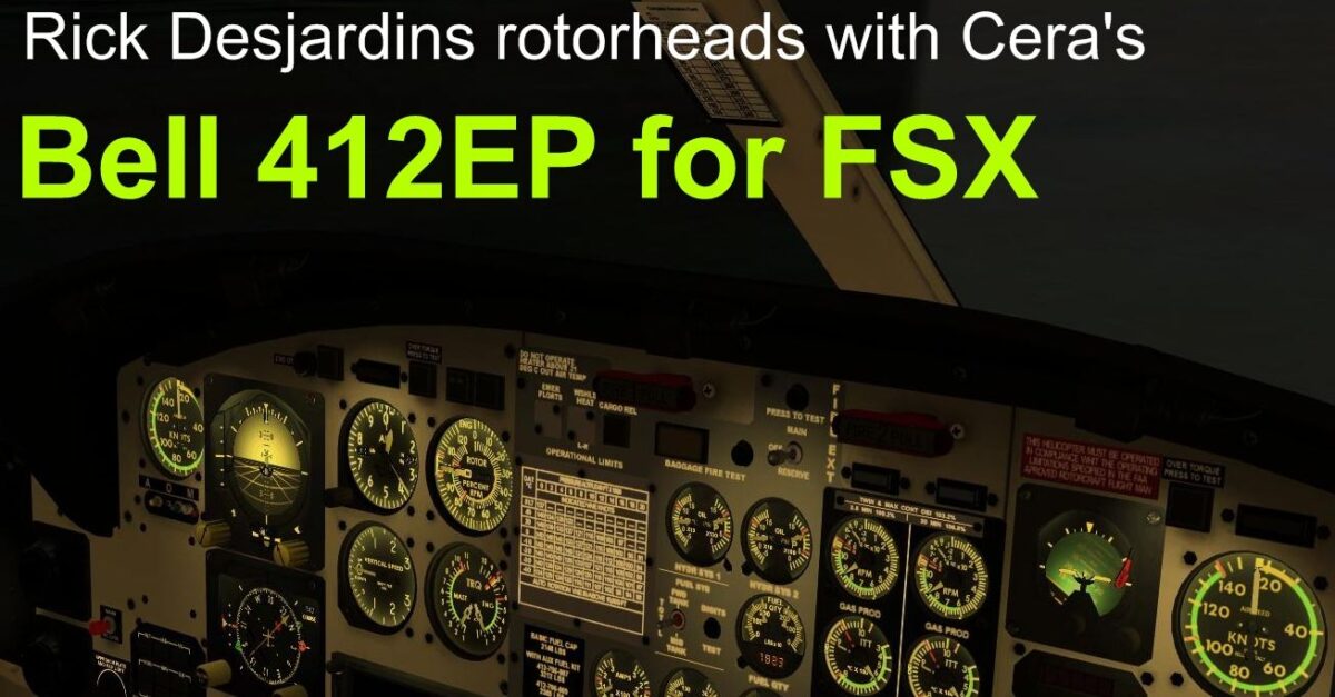 Review: Cera Simaircraft Bell 412EP for FSX – simFlight