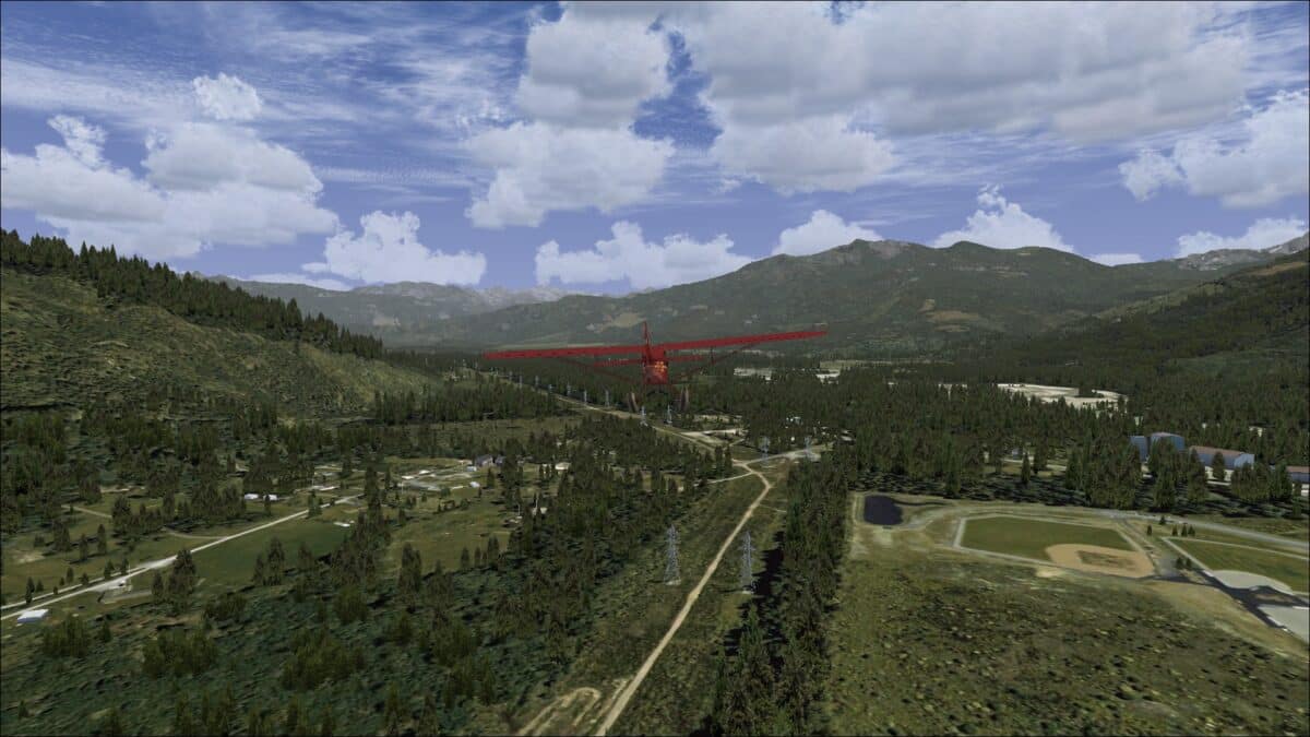 18 Power Line and Baseball Stadium – simFlight