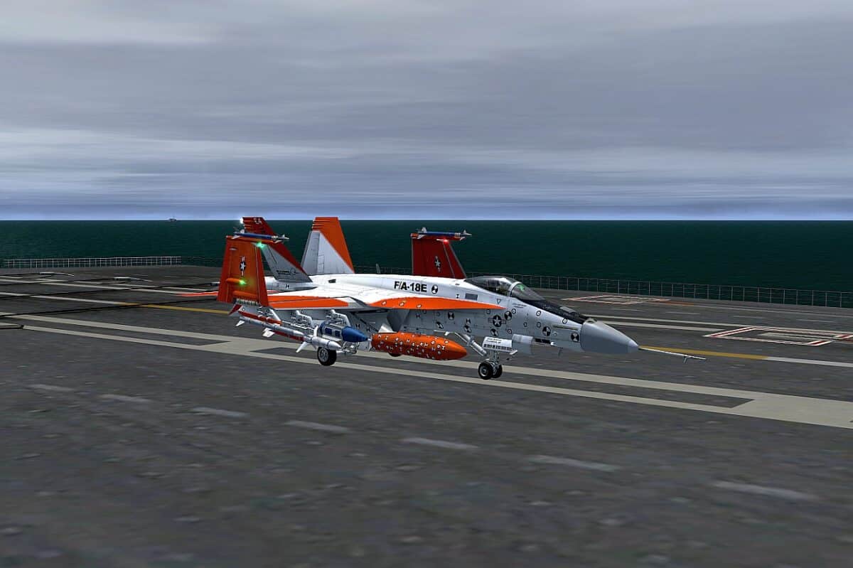 Figure 29 VRS FA 18 E Carrier Wings Folded – simFlight