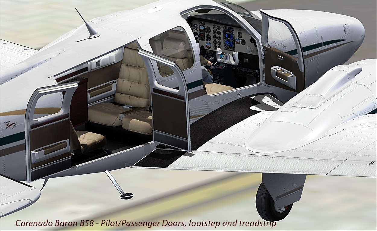 Review: CARENADO – B58 BARON FSX (using AREZONE sound pack)