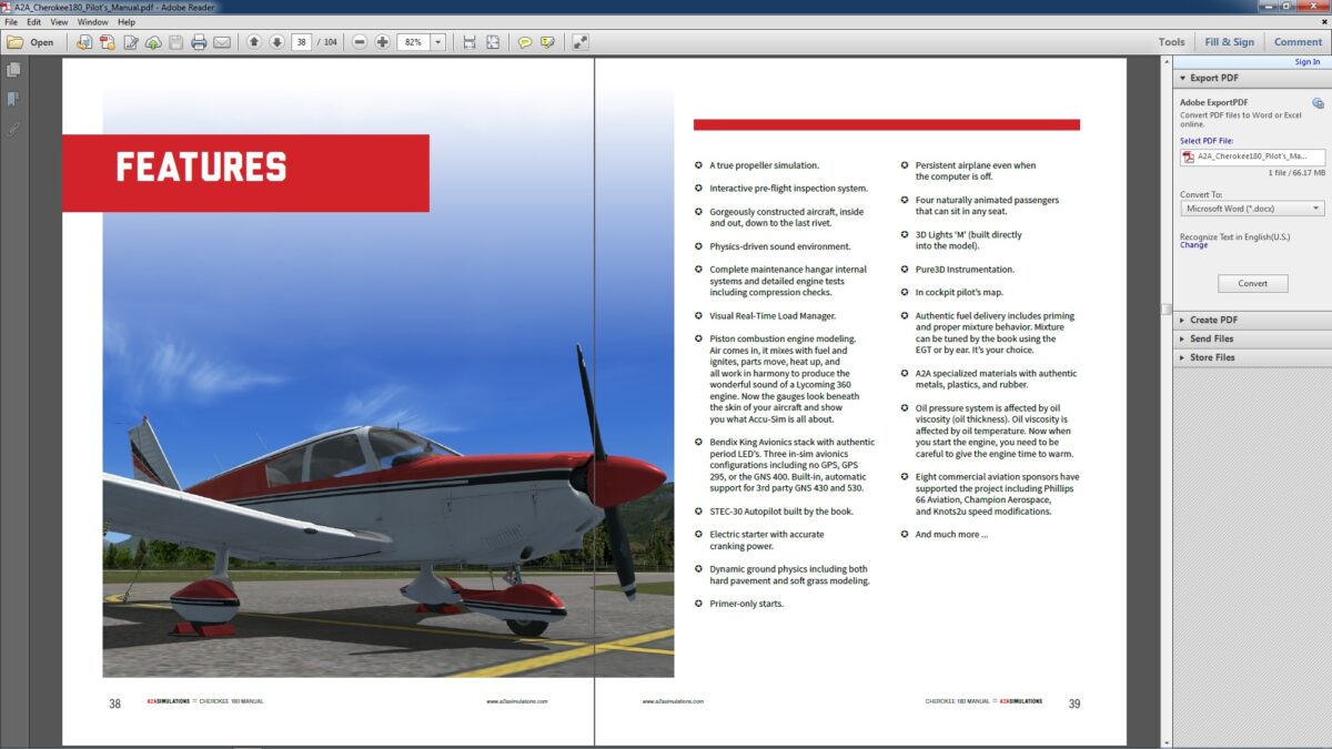 Review: A2A Simulations PA-28 Cherokee 180 – simFlight