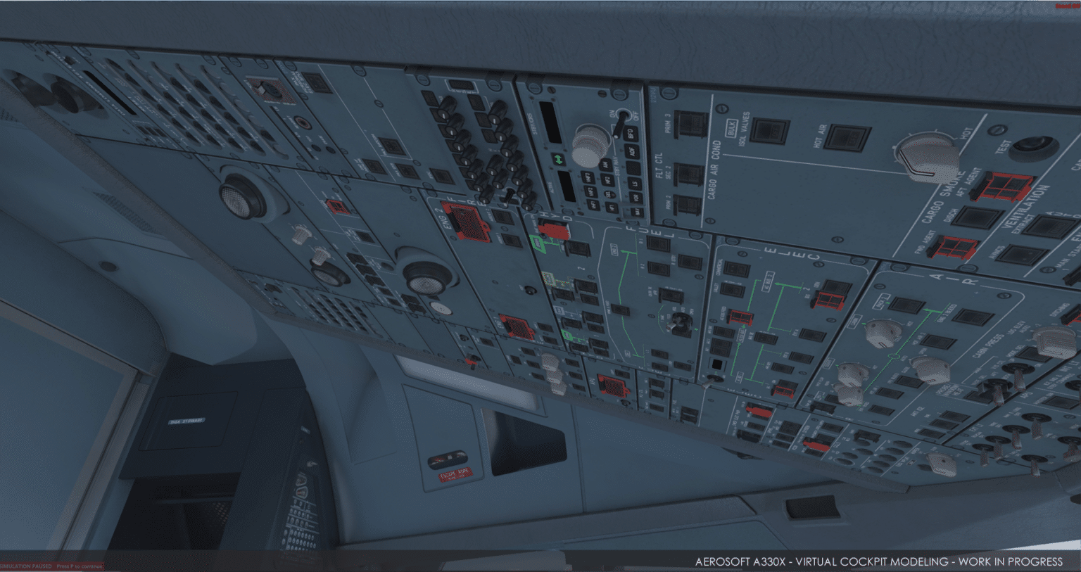 Aerosoft – A330 Overhead “99% Complete” – simFlight
