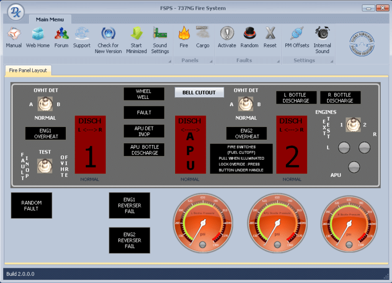 FSPS – BOEING 737NG FIRE SYSTEM V2 FSX FS2004 – simFlight