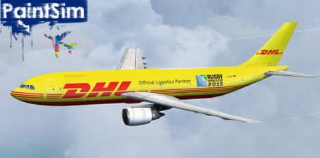PaintSim – DHL HD Livery for Simcheck Airbus A300B4-200 FSX – simFlight