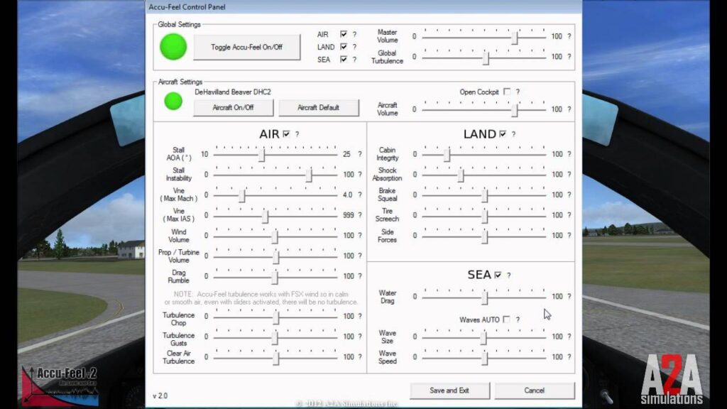 A2A Simulations – Accu-Feel V2 – Air, Land & Sea – simFlight