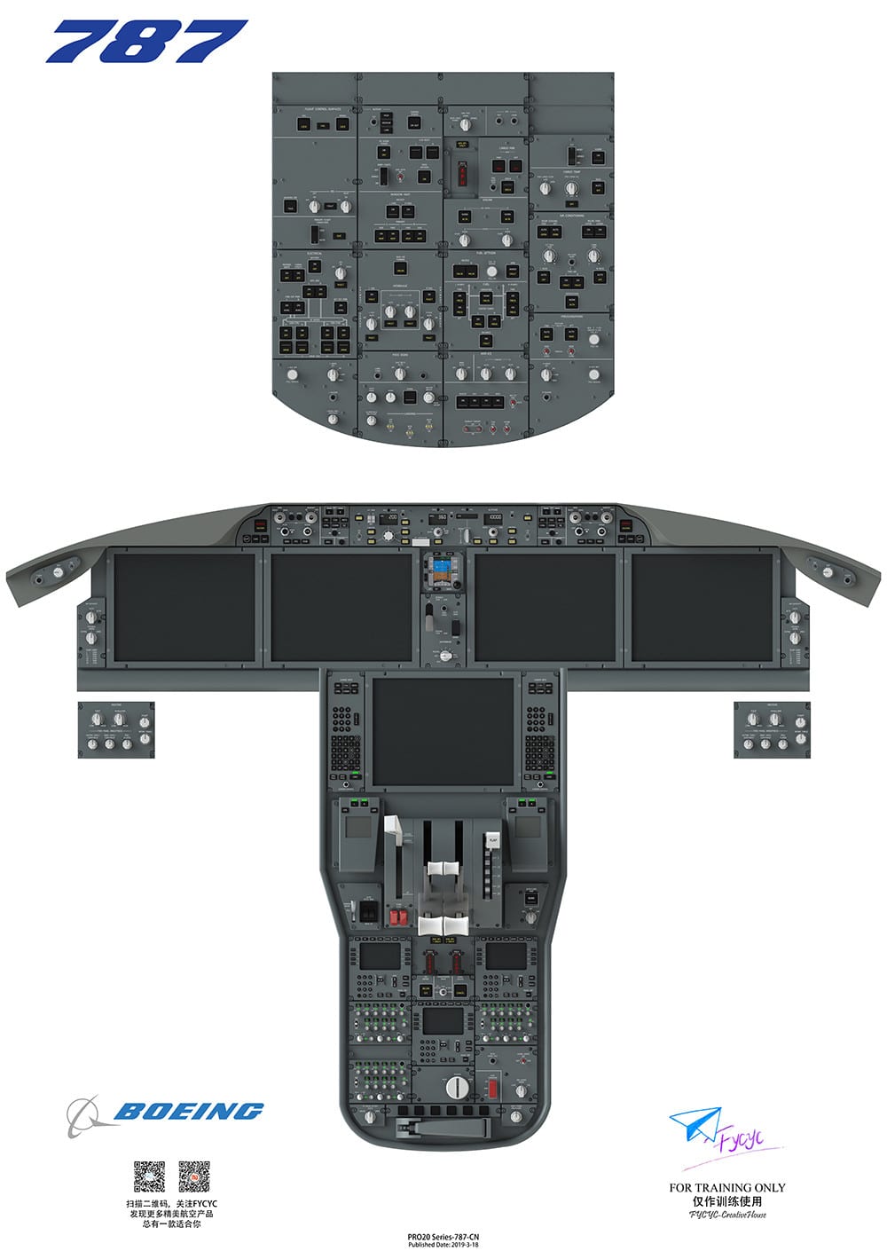Cockpit posters : 787 / 737 Max / 737NG.. – simFlight