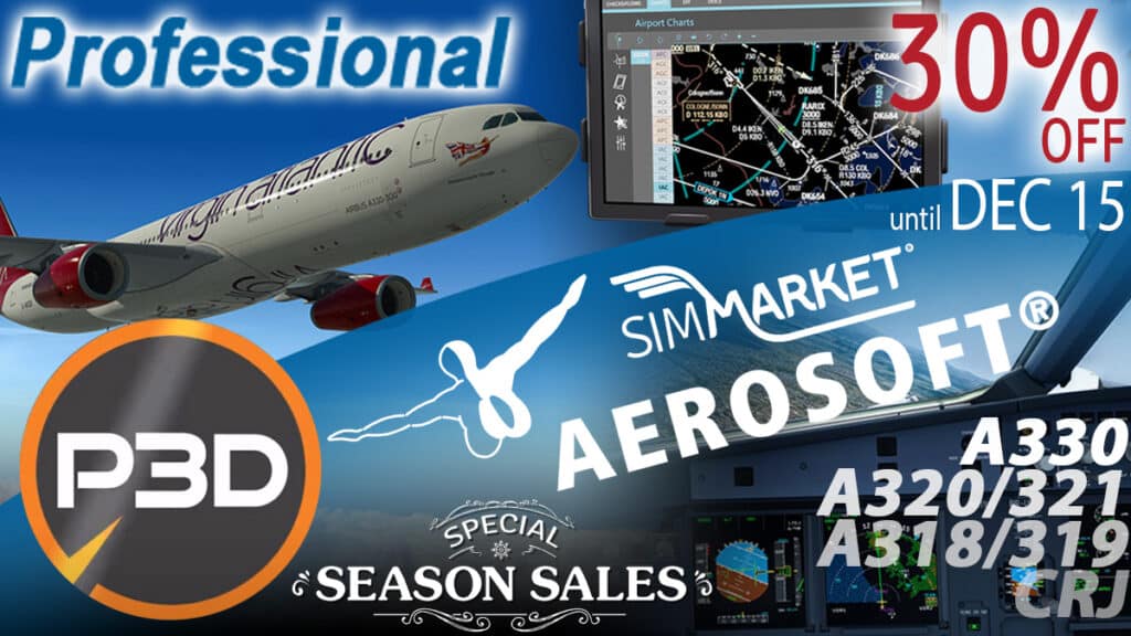 simMarket Season Sales : Aerosoft All P3D5 Airliners 30% OFF – simFlight
