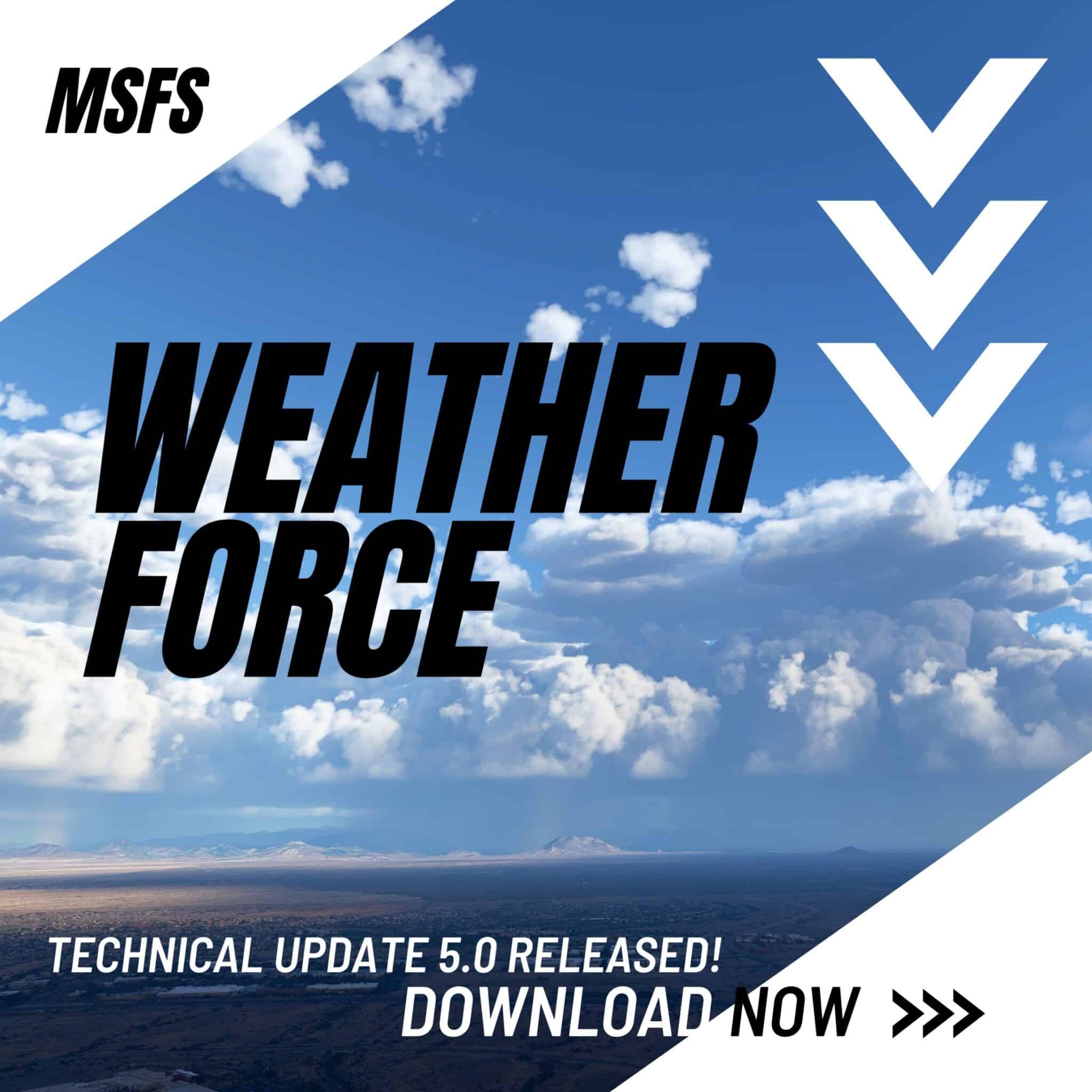 REX – Weather Force MSFS Technical Update 5.0 – simFlight