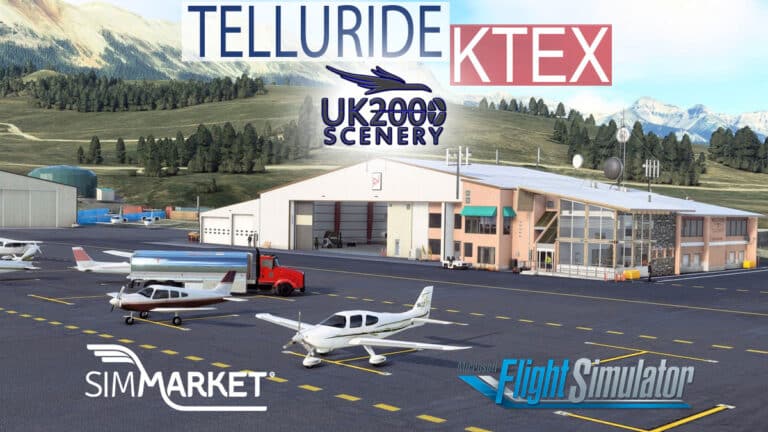 UK2000 Scenery – Telluride KTEX Airport MSFS [Trailer] – simFlight