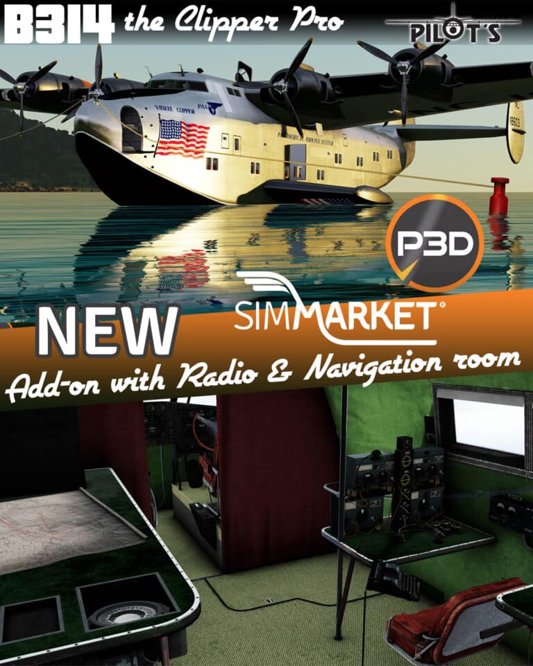 Pilot’s – Boeing B314 The Clipper PRO – New Addon P3D5 – simFlight