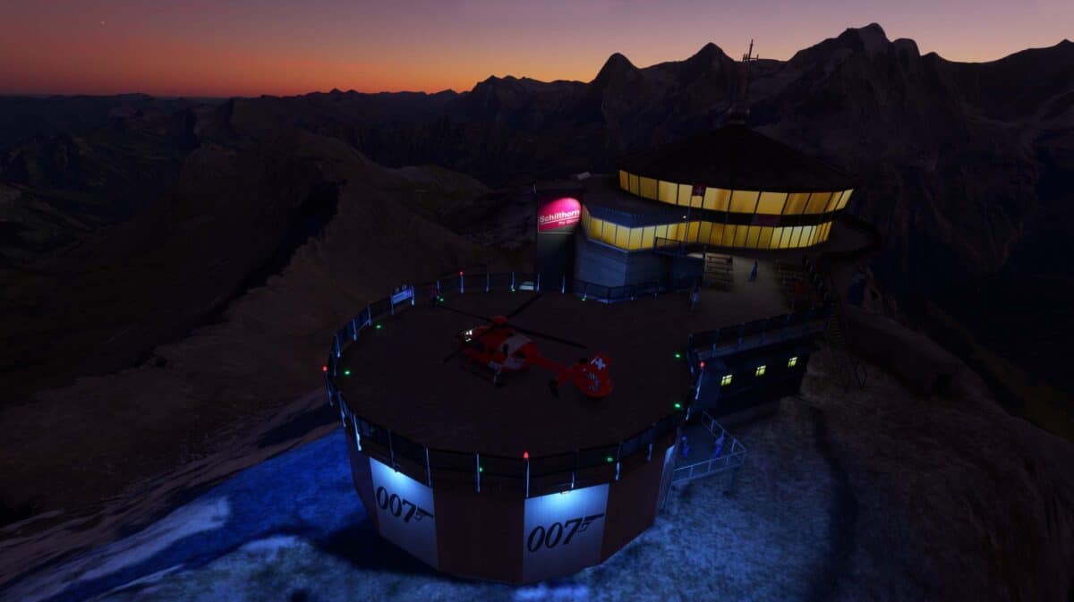 Spinoza – Schilthorn Piz Gloria MSFS – Bond 007 – simFlight