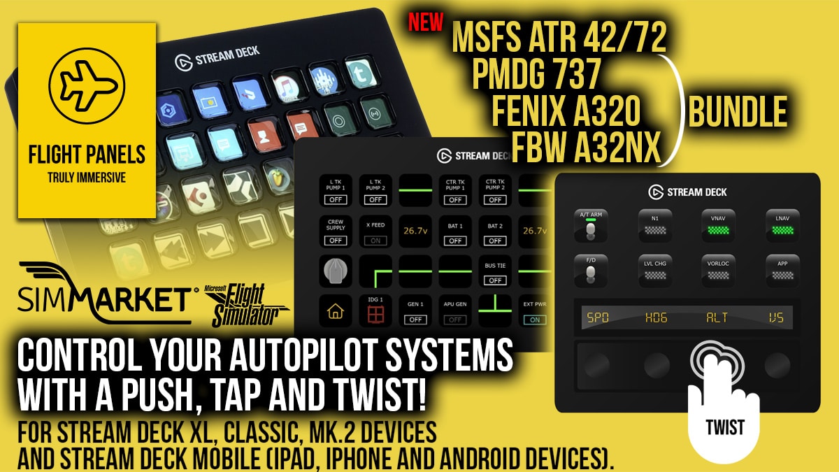 Flight Panels – Giveaway – Win a Stream Deck MK.2 – simFlight