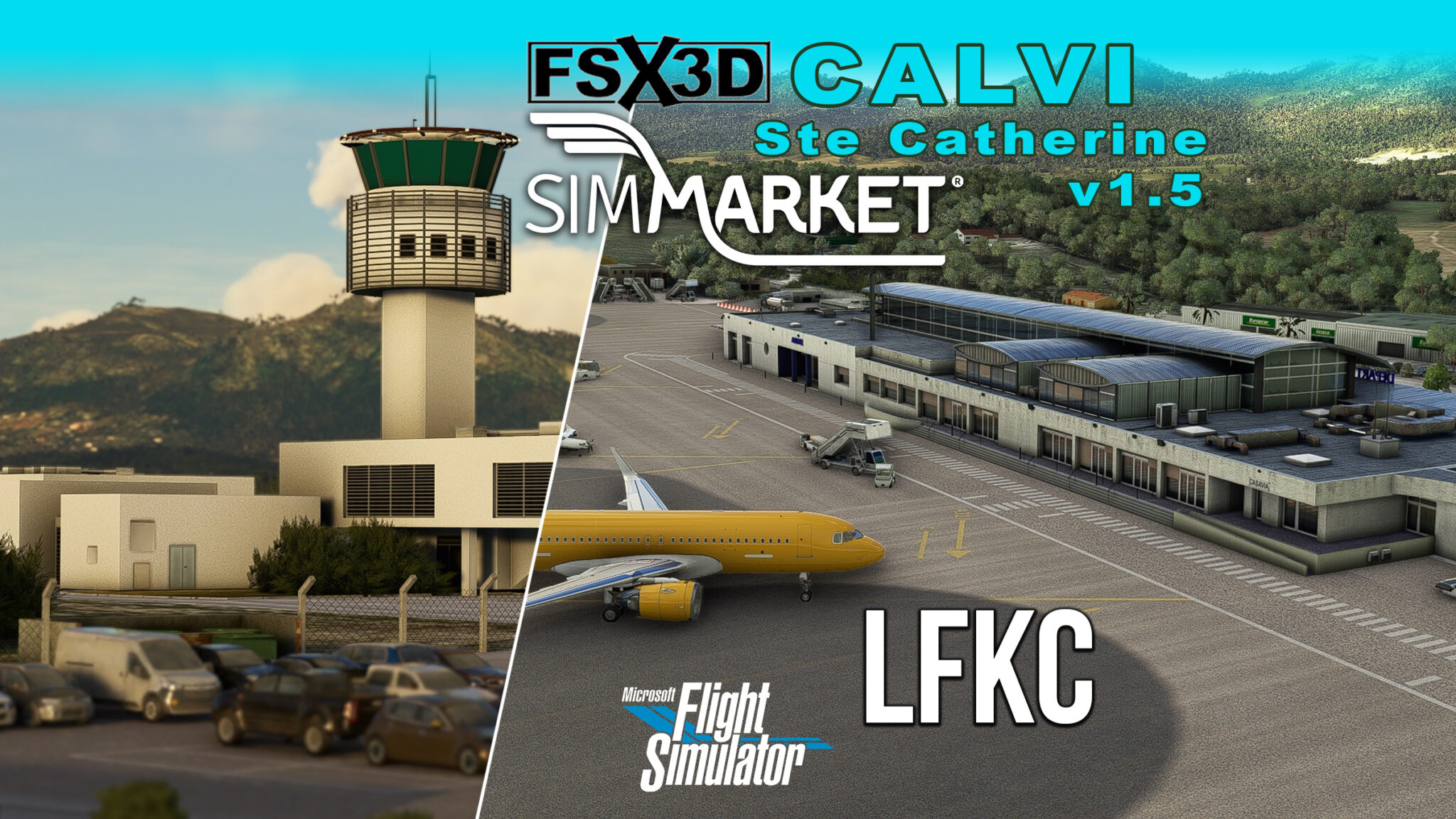 FSX3D – Calvi LFKC Corsica MSFS Update 1.5 – simFlight