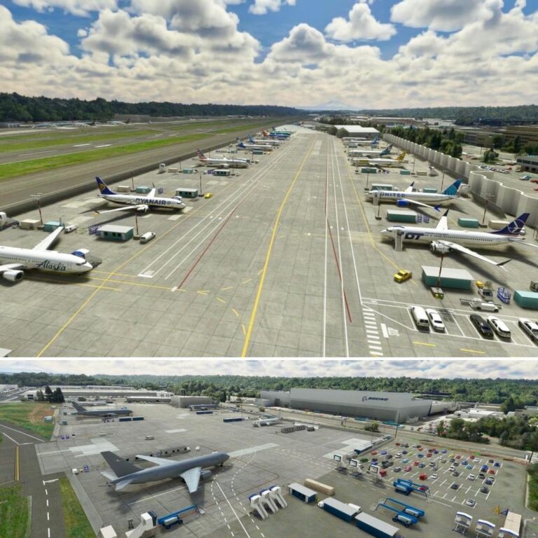 Drzewiecki Design – Progress – KBFI Boeing Field MSFS and Warsaw Landmarks MSFS – simFlight