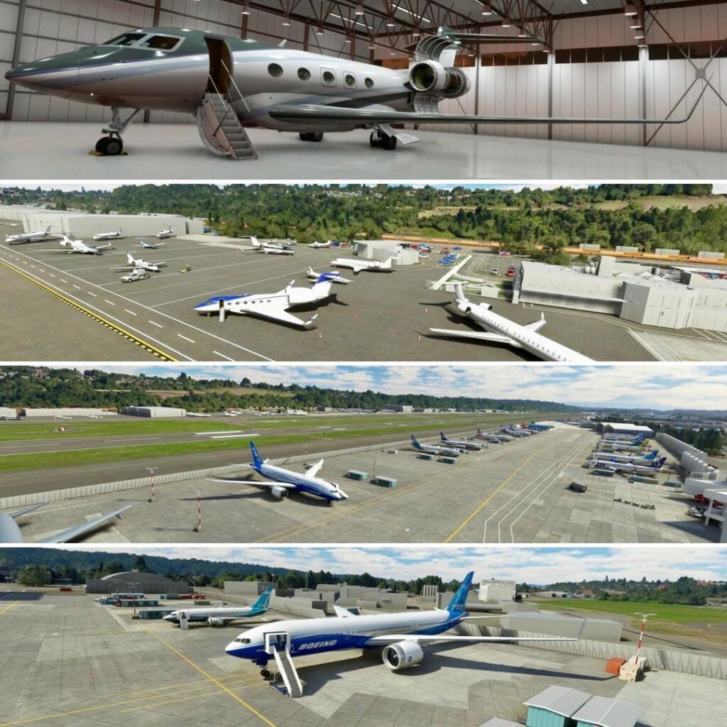Drzewiecki Design – KBFI Boeing Field MSFS Progress 02 – simFlight