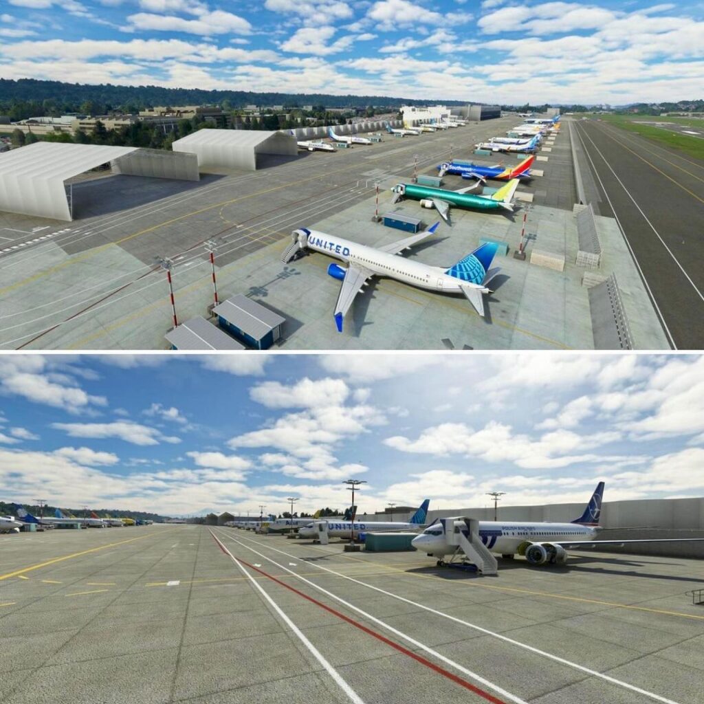 Drzewiecki Design – KBFI Boeing Field MSFS Progress 06 – simFlight