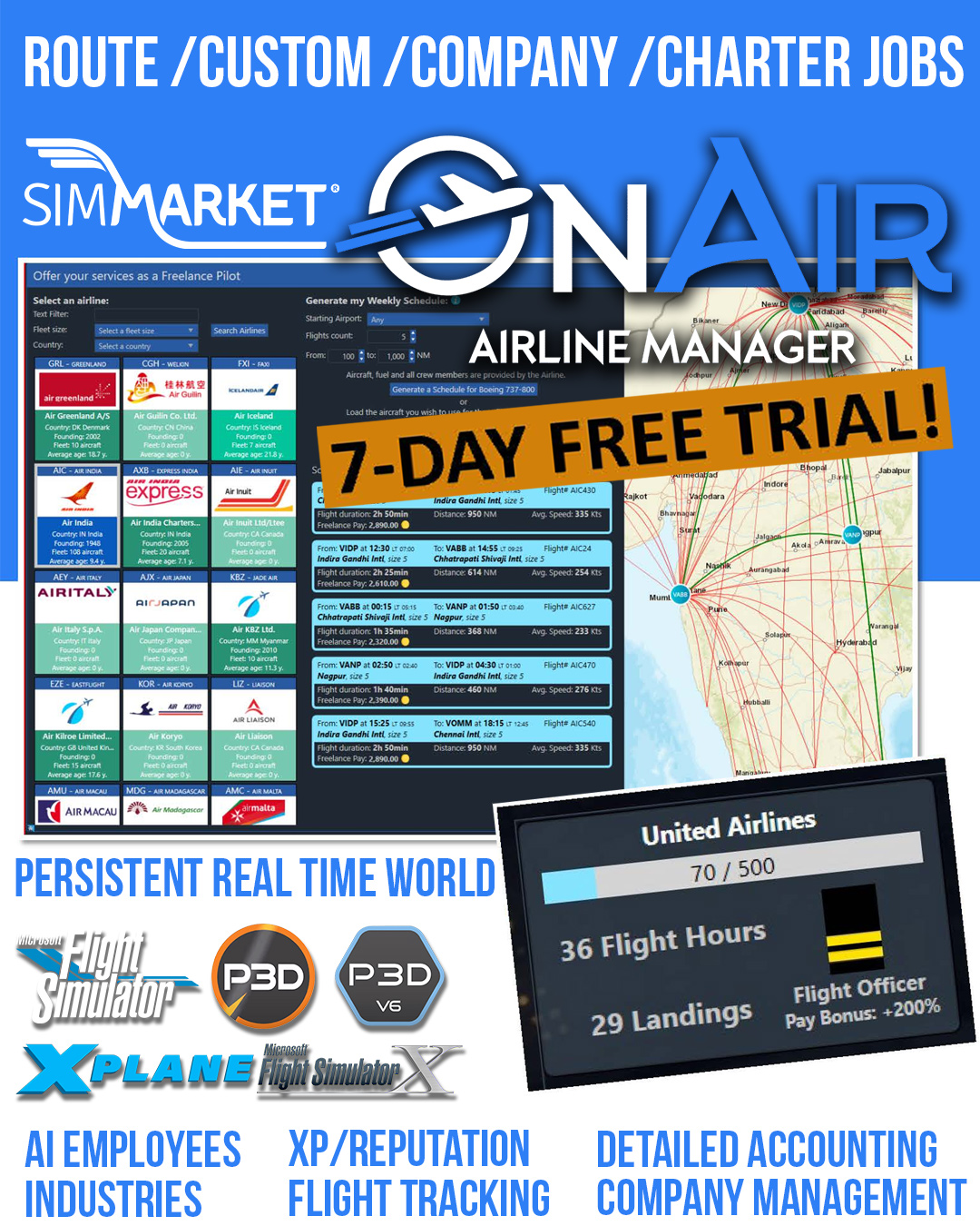 Christmas Challenge with OnAir – Airline Manager for MSFS XP P3D FSX – Prizes of PMDG SIMMARKET ...