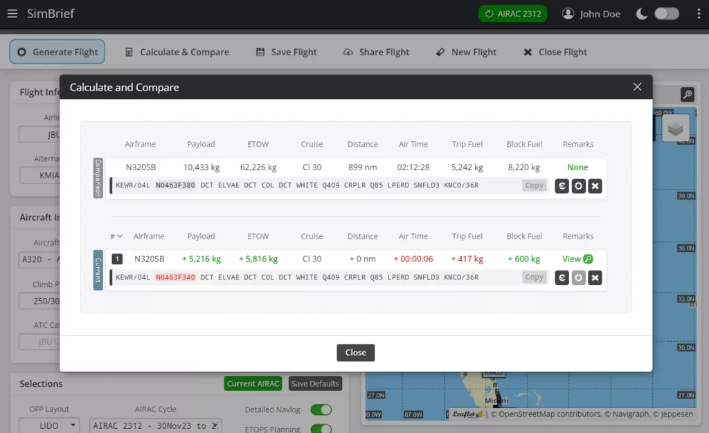 Navigraph – AIRAC Cycle 2313 & simBrief – simFlight