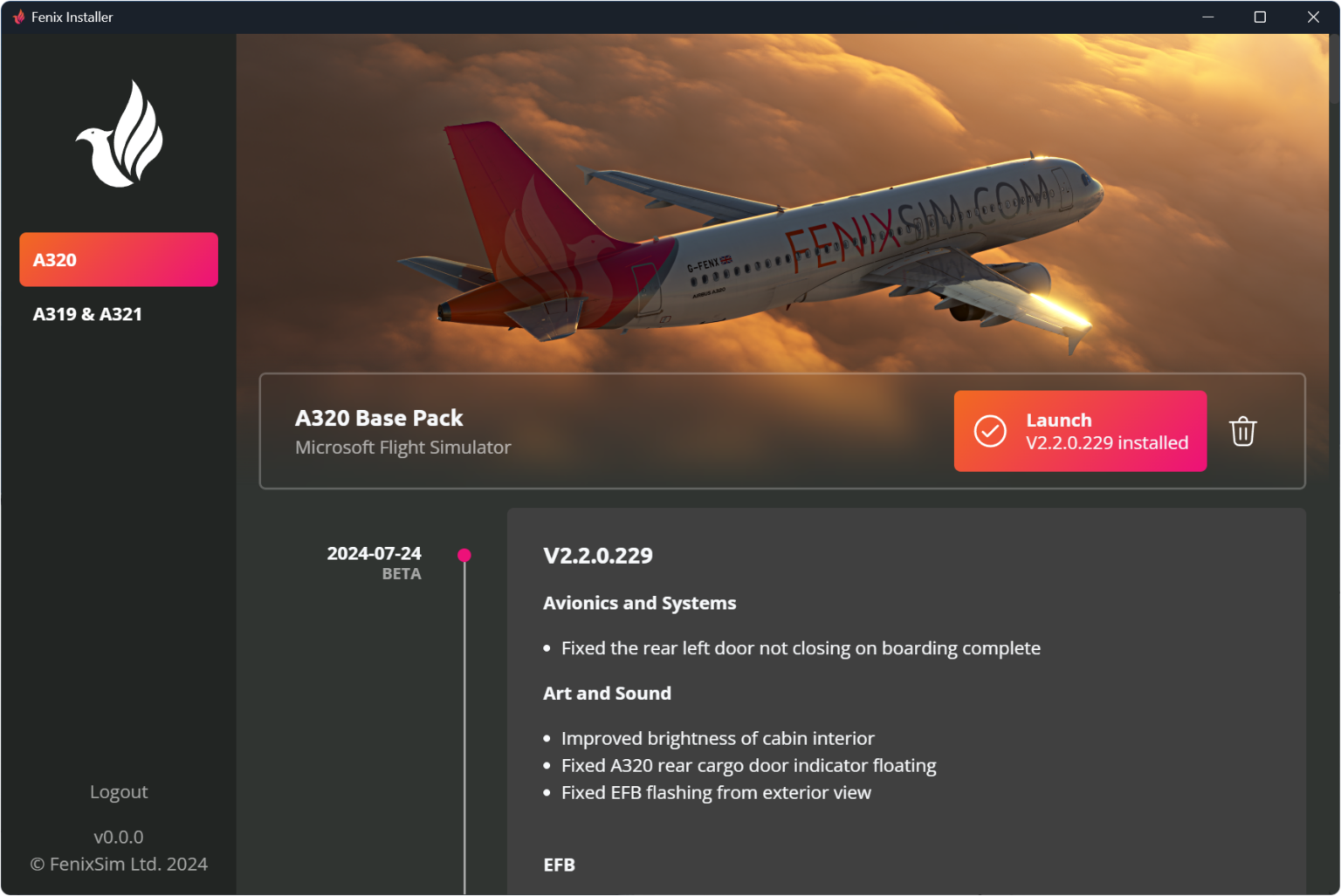 Fenix Simulation – A320 MSFS New Installer and Update – simFlight