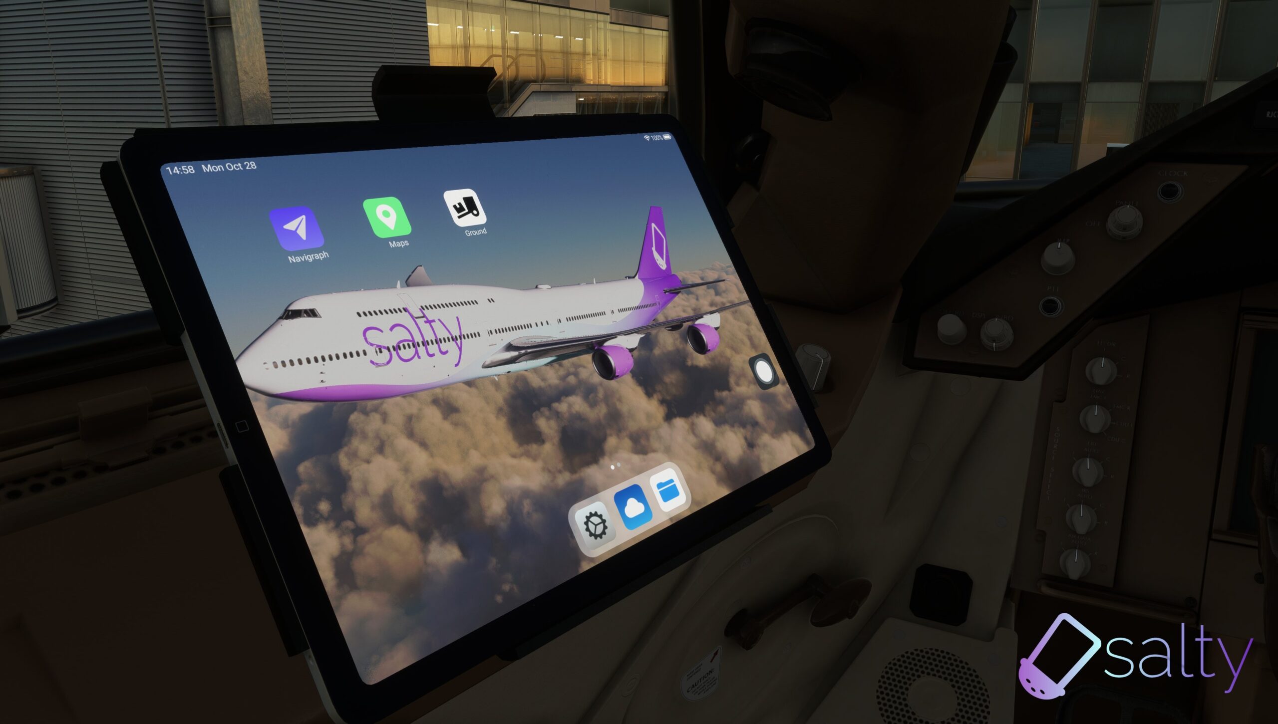 Salty Simulations – EFB Available for 747-8 mod MSFS Freeware – simFlight