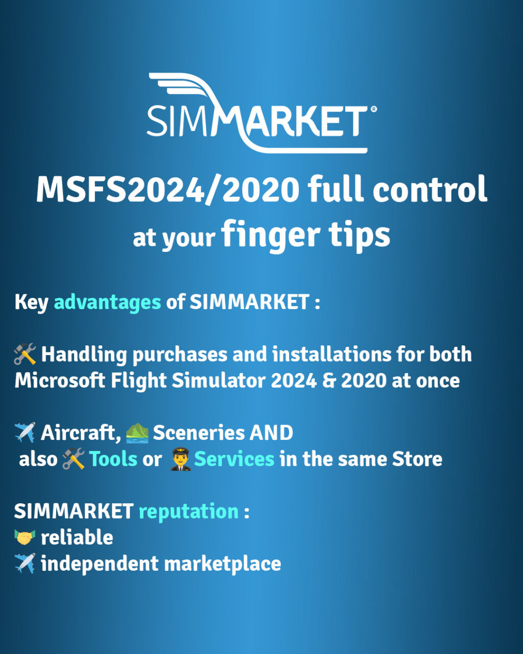 SIMMARKET : MSFS24 Ready Now – simFlight