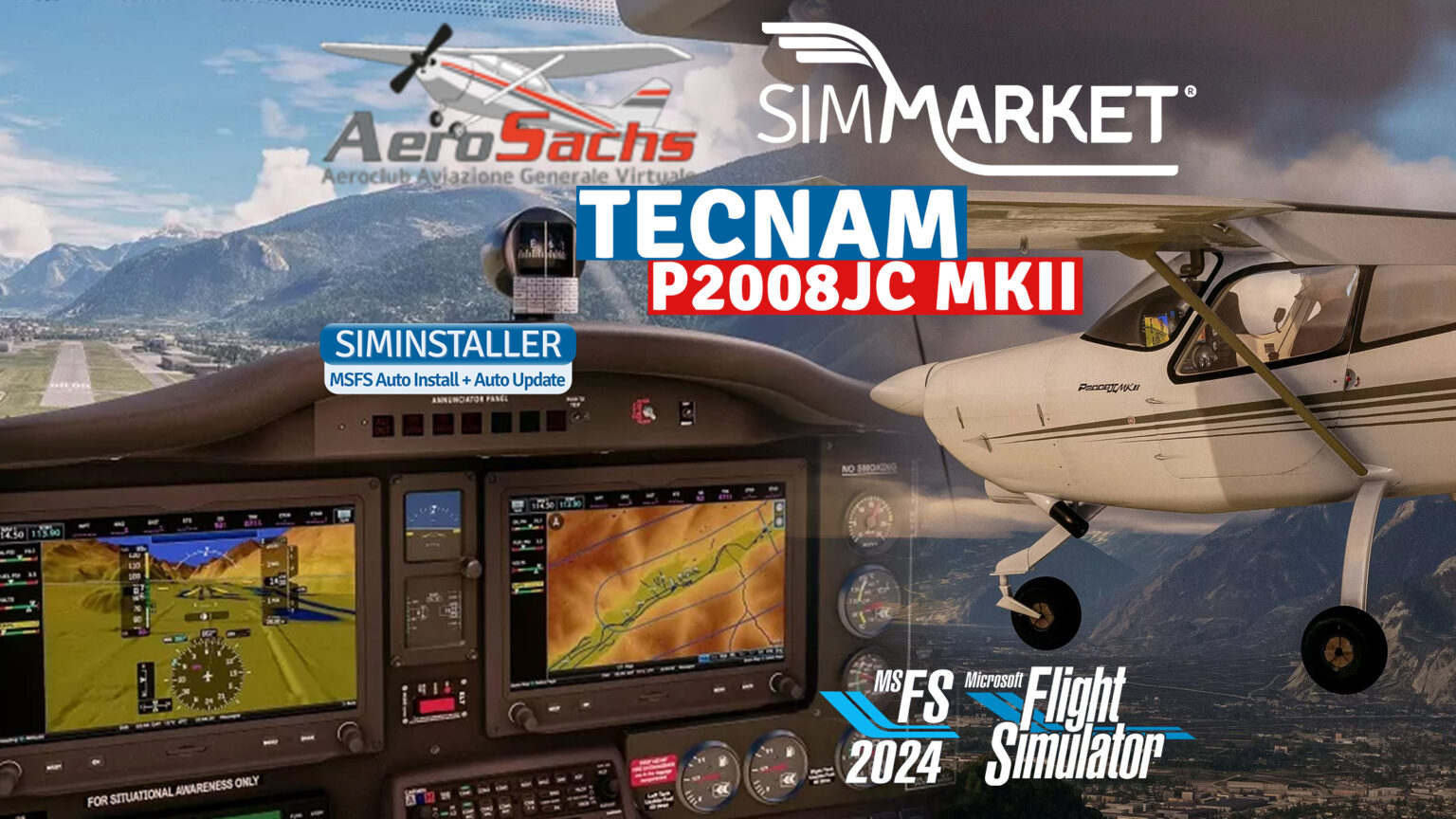 Aerosachs – Tecnam P2008JC MKII MSFS24/20 – simFlight