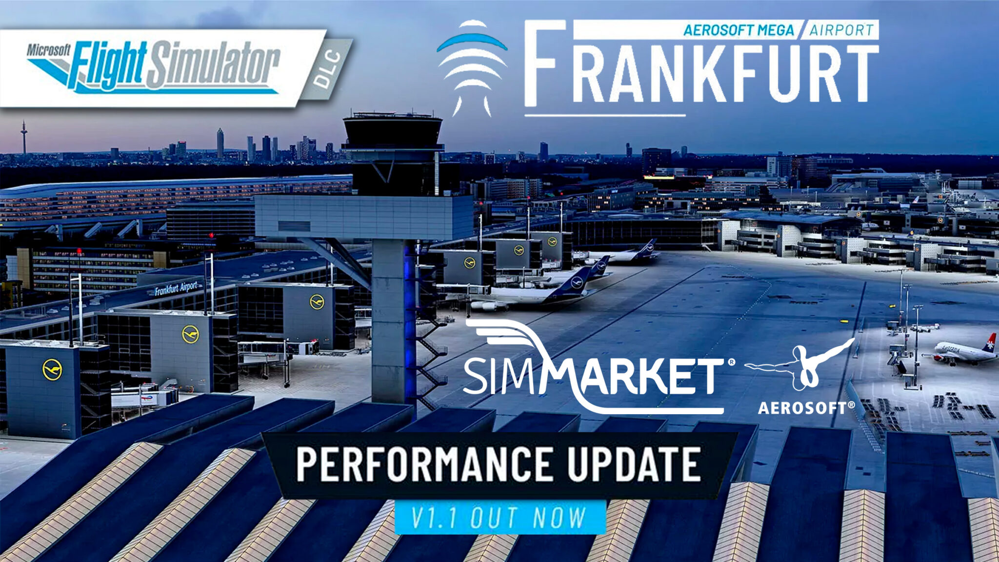 Aerosoft – Performance Update for Mega Airport Frankfurt MSFS24/20 – simFlight