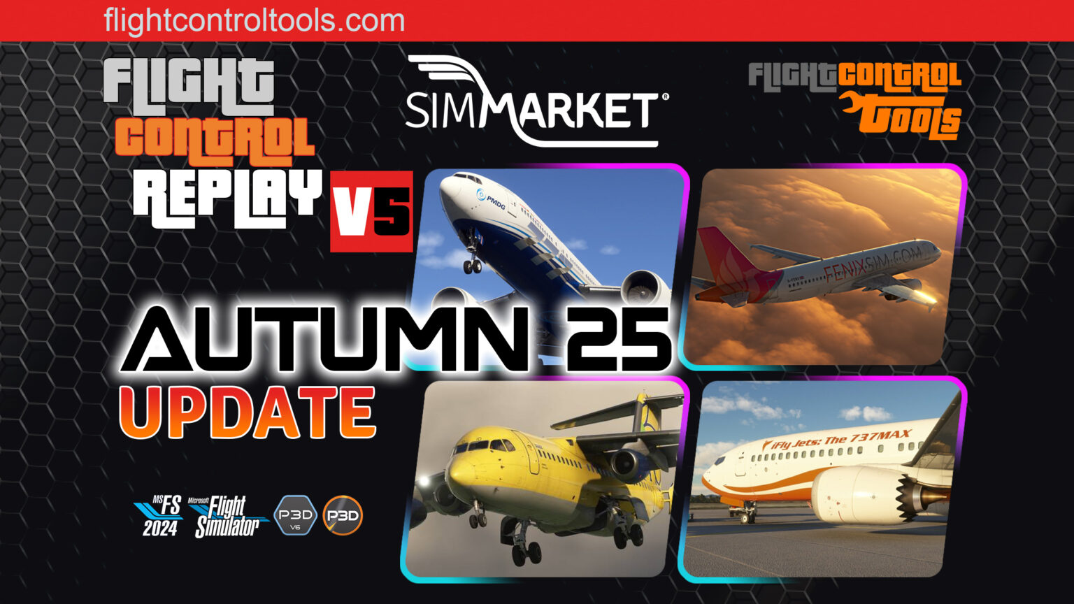 FlightControlReplay v5 : Autumn 25 Update Enhances Smooth Replay & Expands Custom Airliner ...