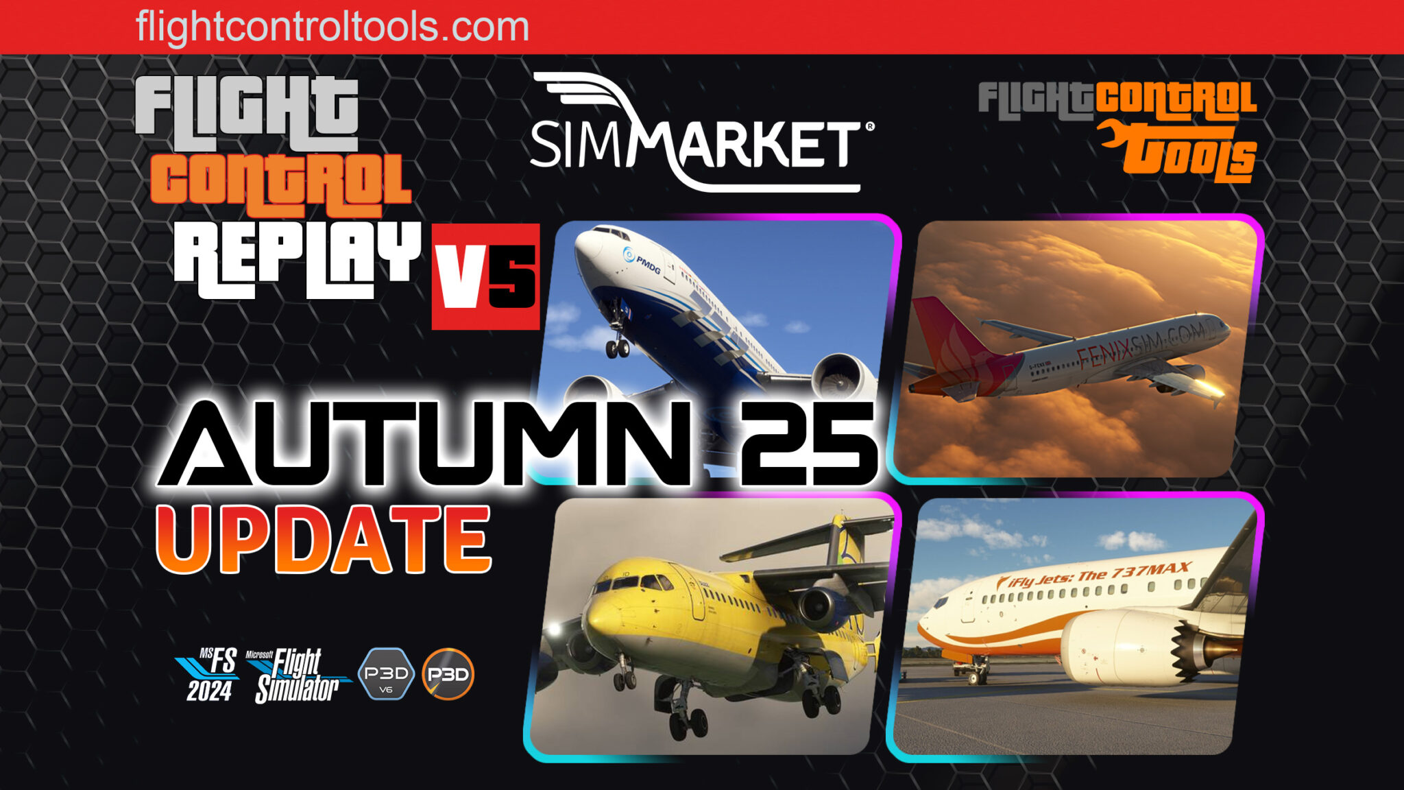 FlightControlReplay v5 : Autumn 25 Update Enhances Smooth Replay & Expands Custom Airliner ...