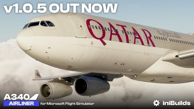 iniBuilds A340 Airliner- Update v1.0.5 – simFlight
